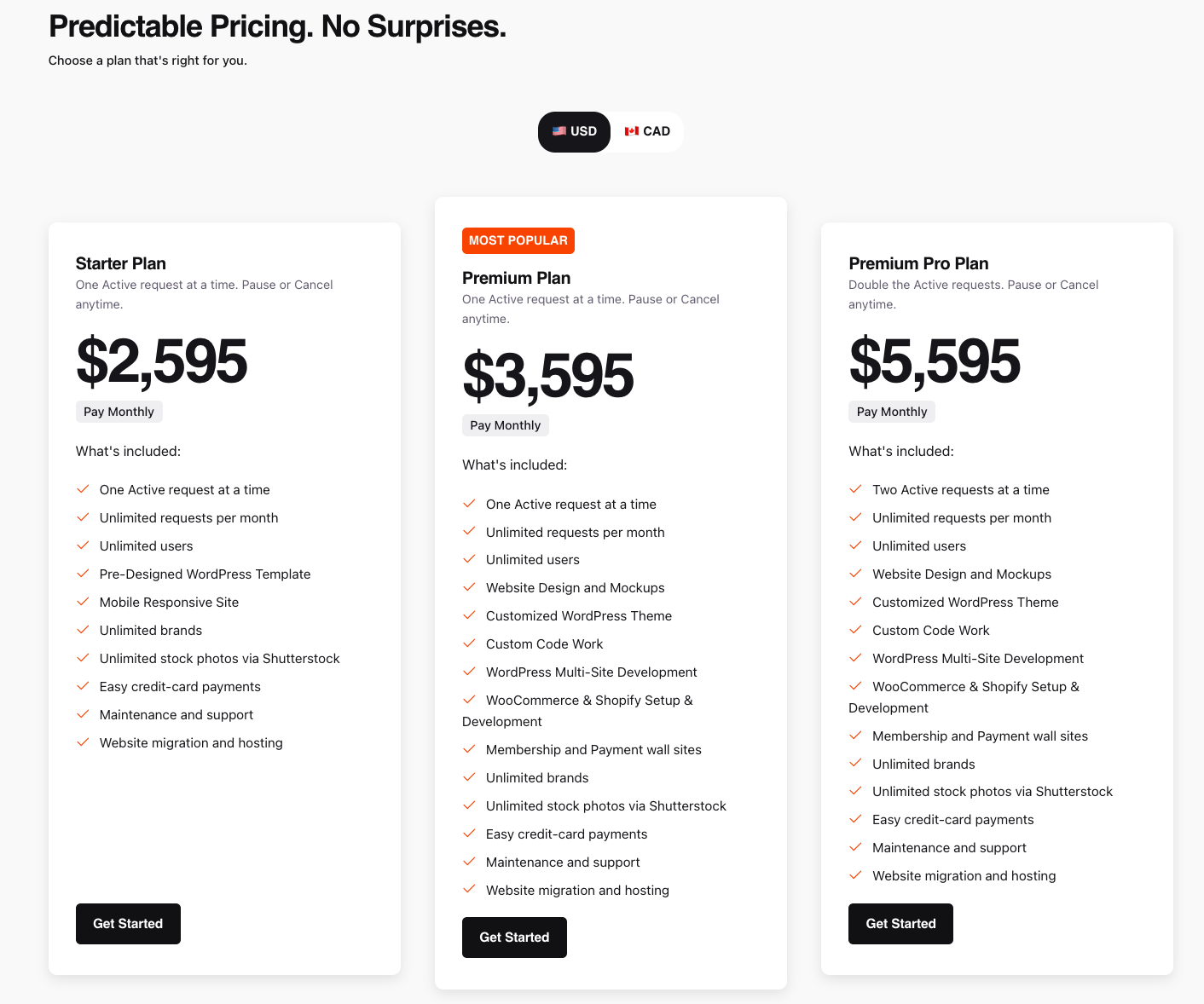 Mango Innovation - Pricing Plans